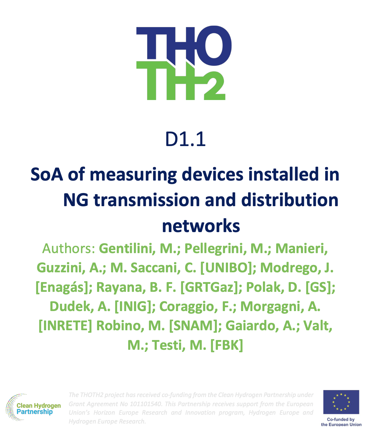 Deliverable 1.1 – SoA of measuring devices installed in NG transmission ...